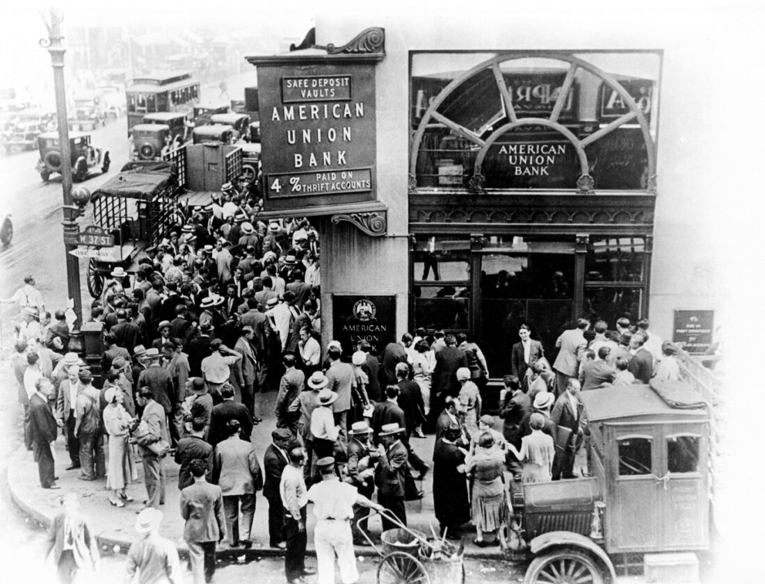 Great Depression Banks Closed